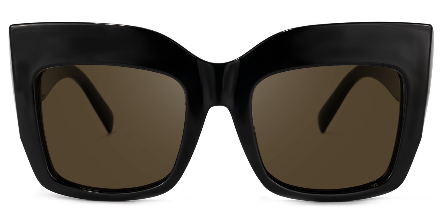 Alberta Cat Eye Black Sunglasses | Zeelool Optical