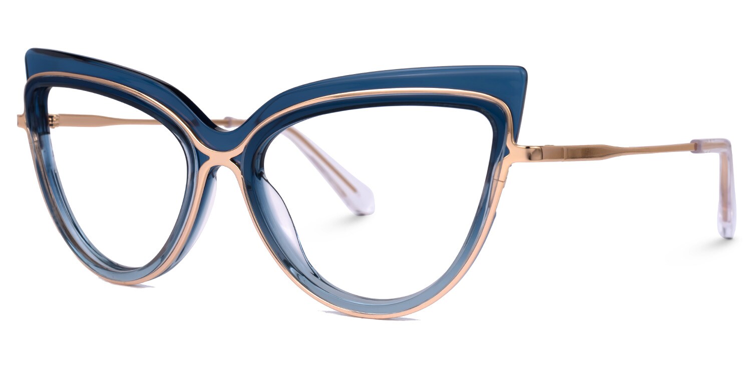 Birkman Cateye Blue Glasses | Zeelool Optical