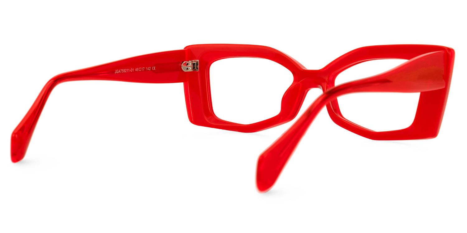 Denitra Cateye Red Glasses | Zeelool Optical