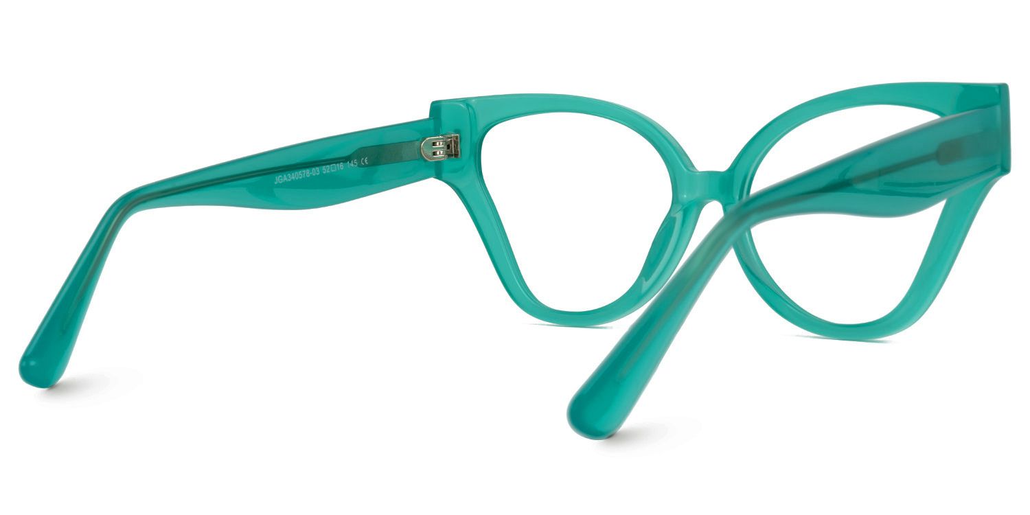 Jarmon Cateye Green Glasses | Zeelool Optical
