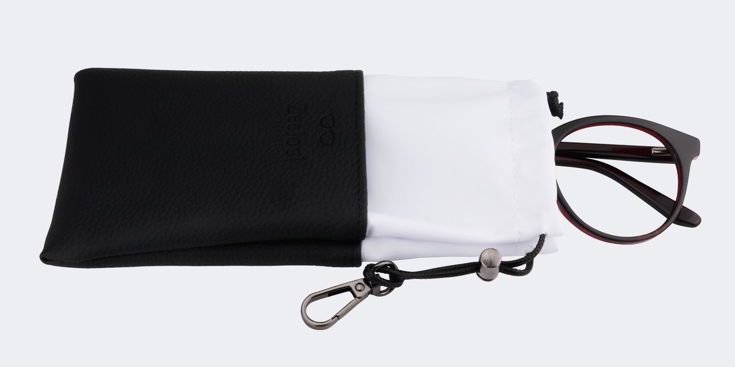 Black & White Portable Eyeglasses Case | Zeelool Optical