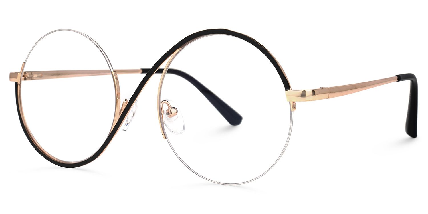 Flozif Geometric Black Glasses | Zeelool Optical