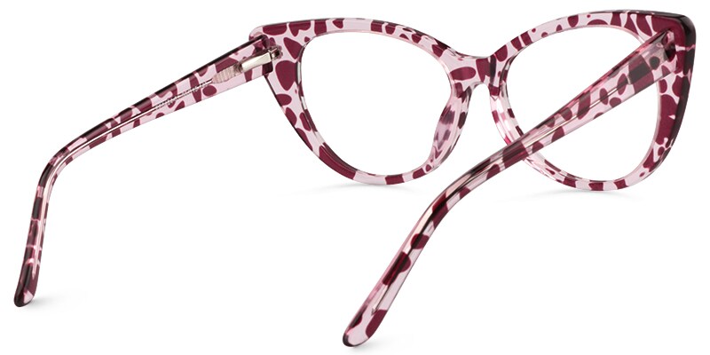 Cindy Cat Eye Berry Glasses | Zeelool Optical