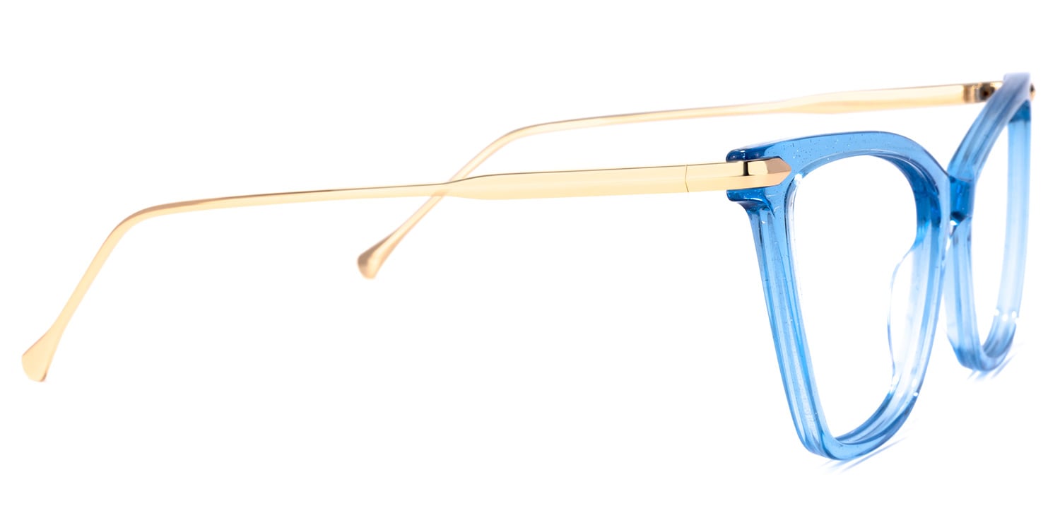 Hilary Butterfly Blue Glasses | Zeelool Optical