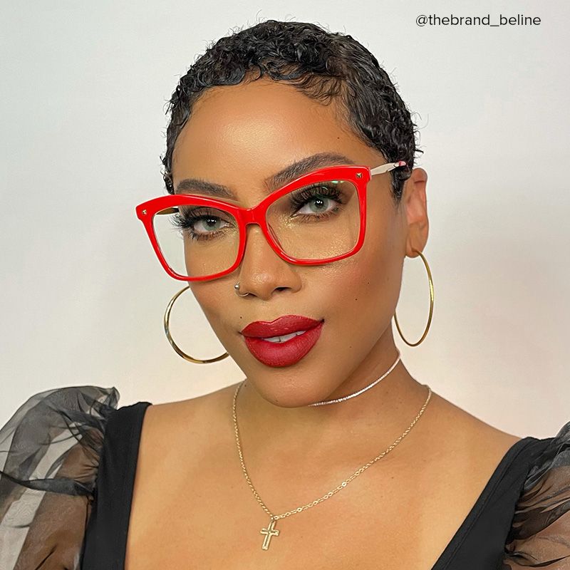 Isaebella Butterfly Red Glasses | Zeelool Optical