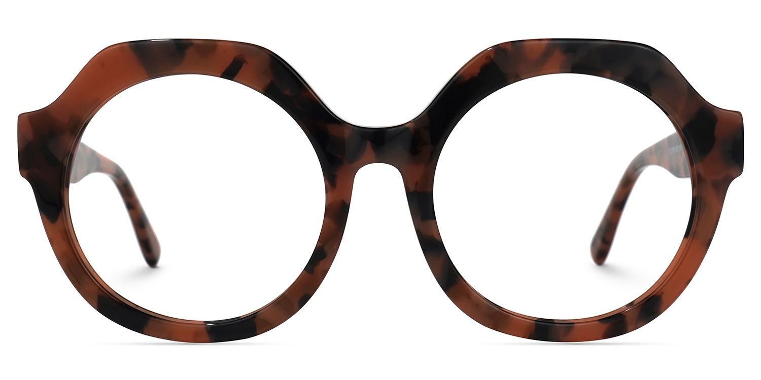 Occeus Geometric Light-Tortoise Glasses | Zeelool Optical