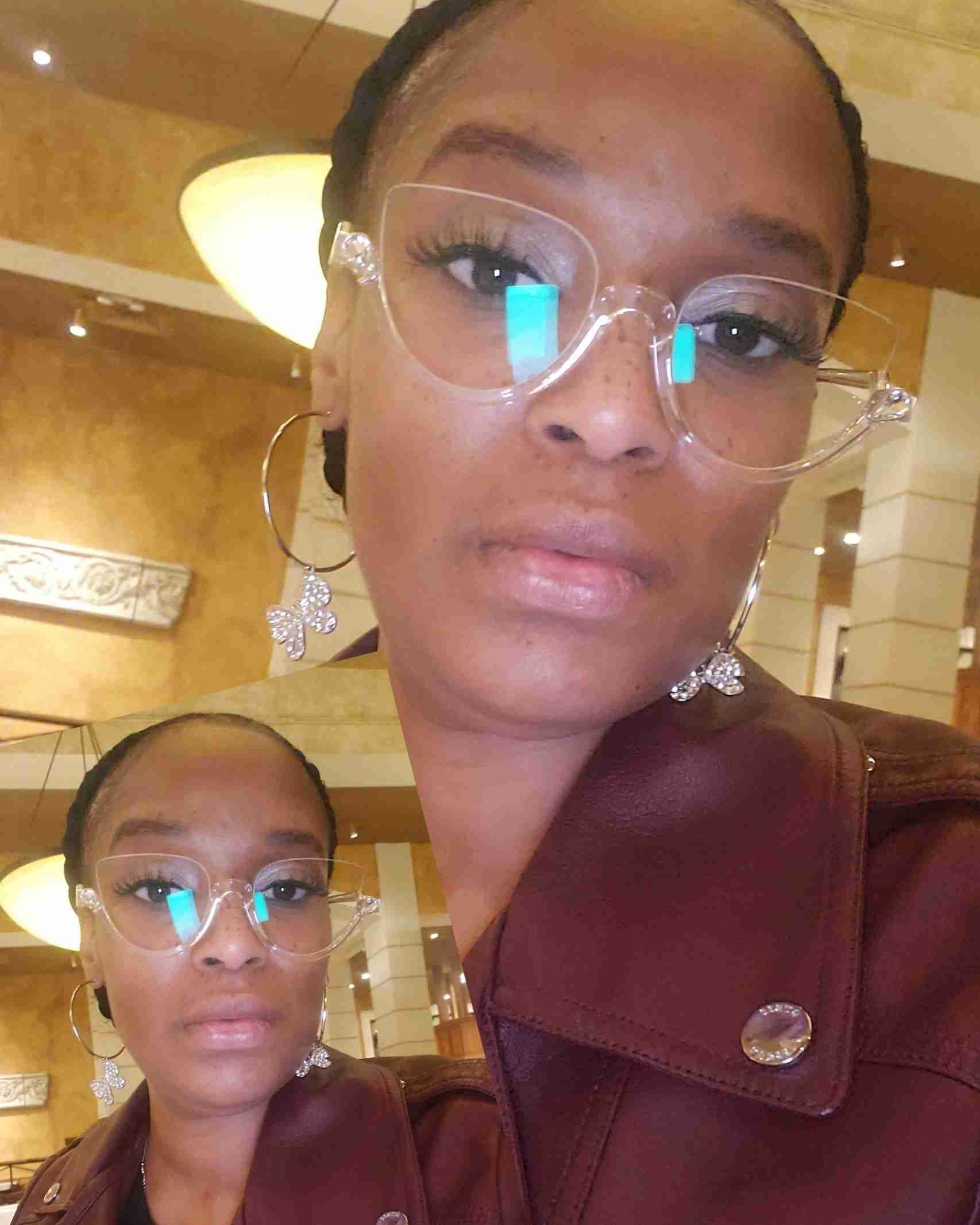 Felicia Cat Eye Crystal Glasses | Zeelool Optical