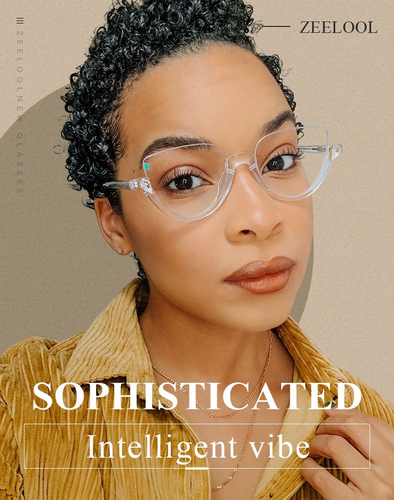 Felicia Cat Eye Crystal Glasses | Zeelool Optical